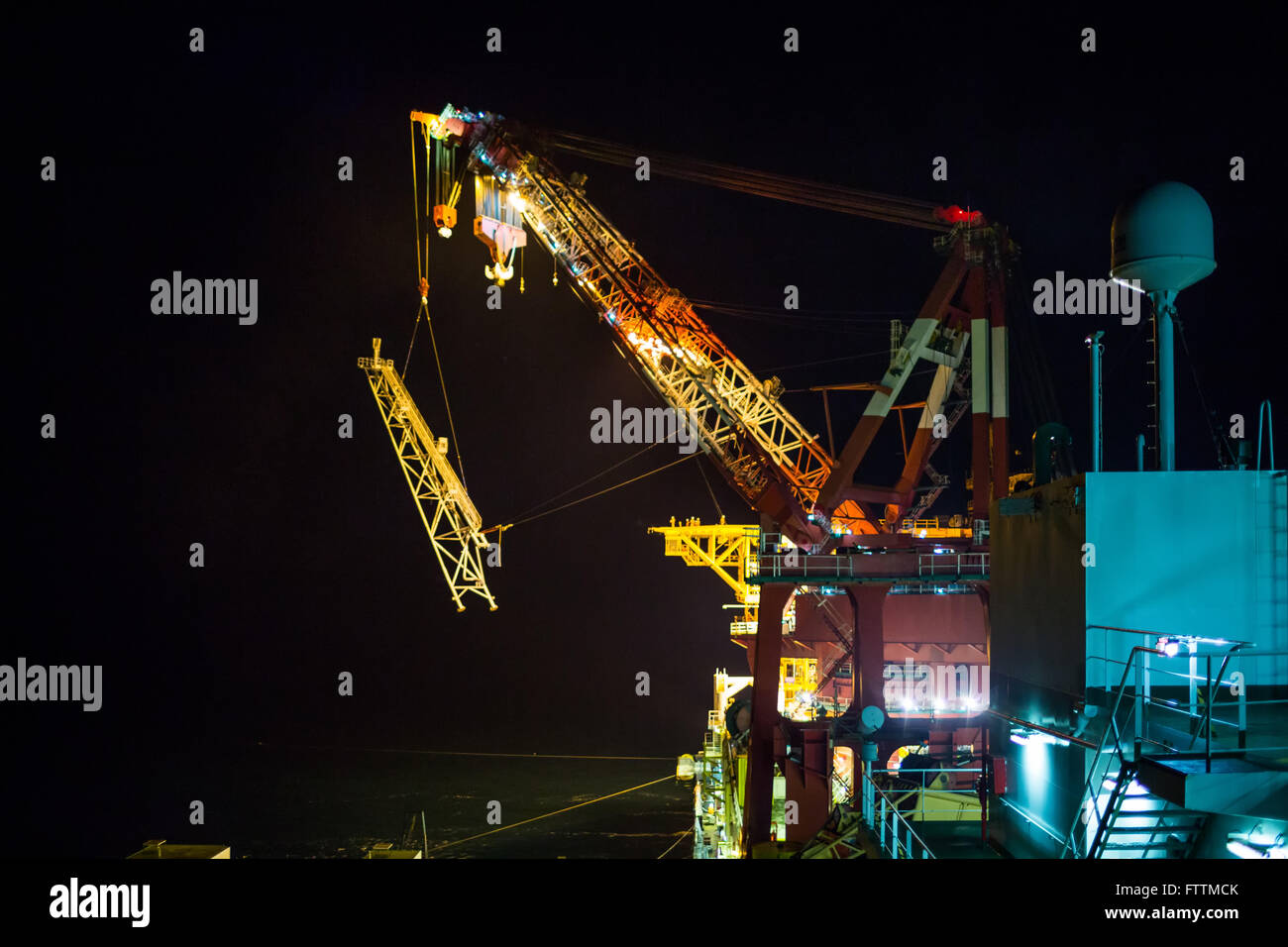 Offshore Oil Rig Crane Lerval High Resolution Stock Photography and ...