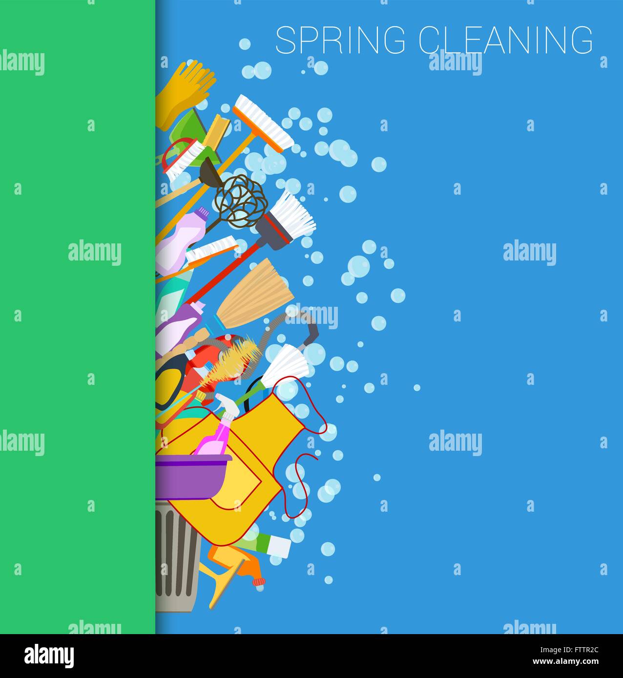 House cleaning supplies cartoon hi-res stock photography and images - Alamy