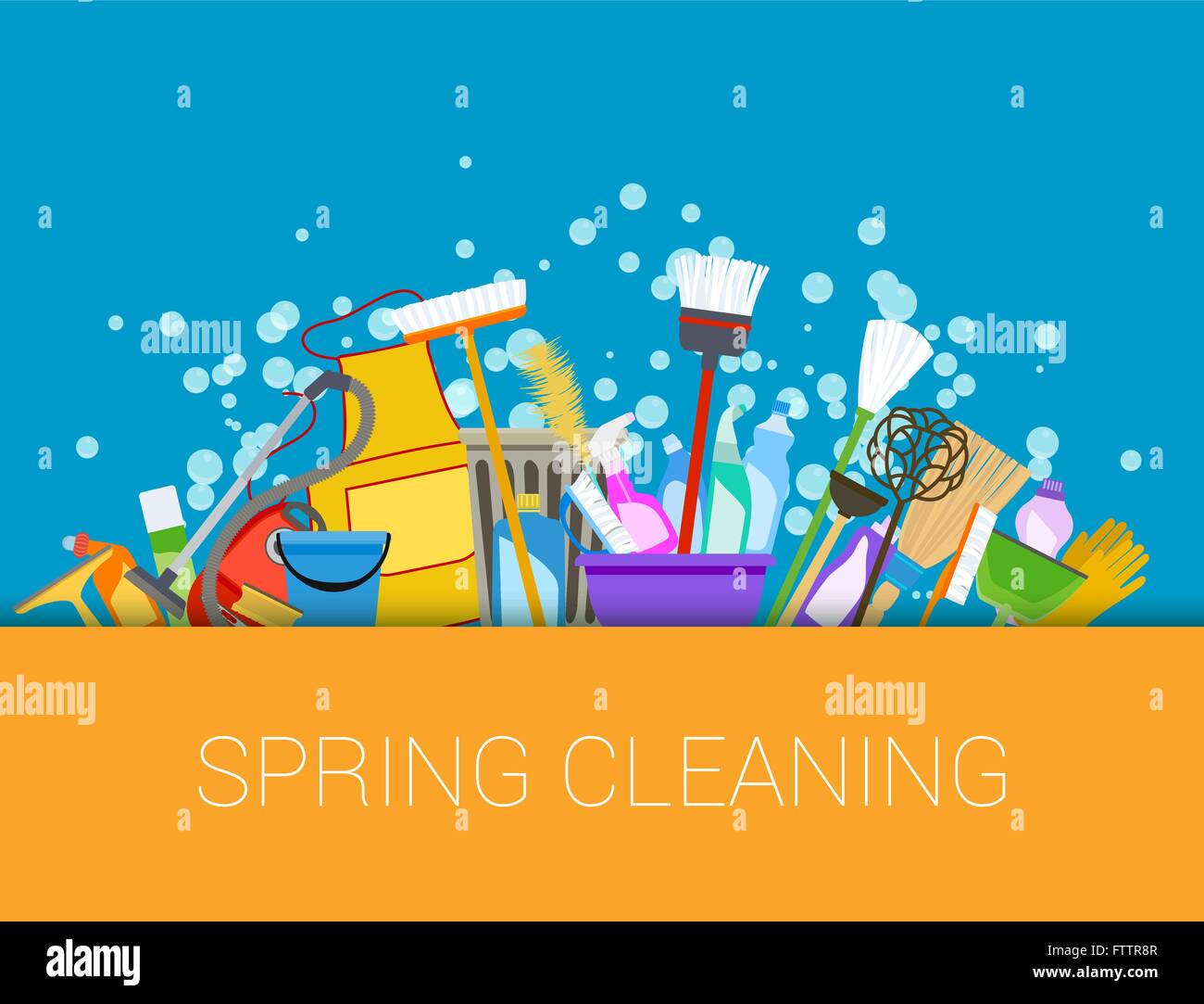 Spring cleaning vector vectors hi-res stock photography and images - Alamy