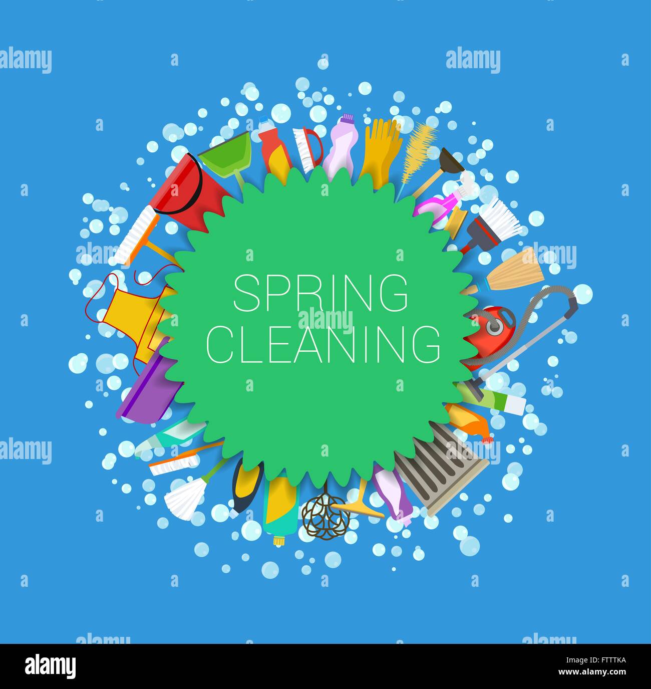 Vector cleaning bubbles hi-res stock photography and images - Alamy