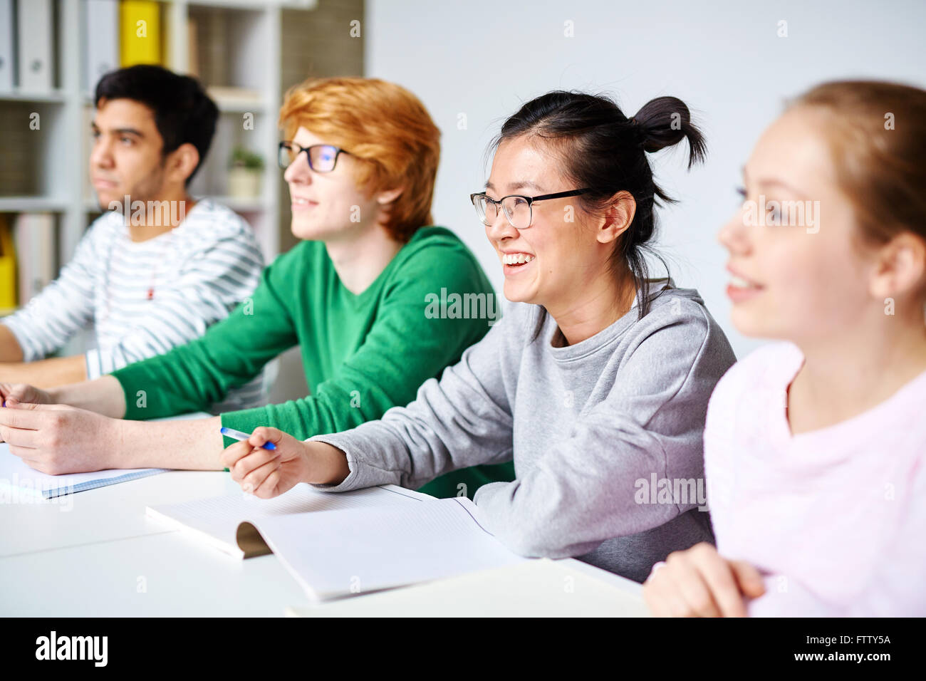 Students at lesson Stock Photo - Alamy