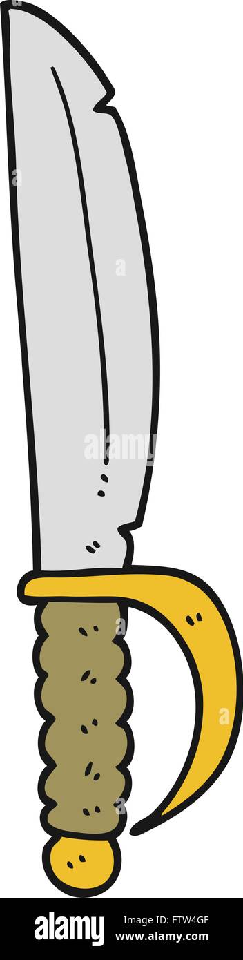 freehand drawn cartoon knife Stock Vector Image & Art - Alamy