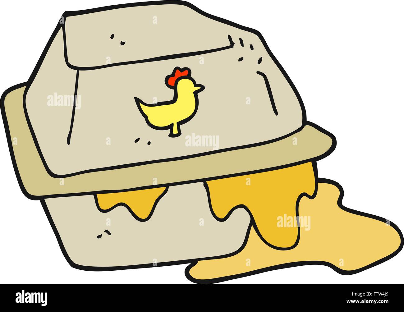 freehand drawn cartoon greasy takeout Stock Vector Image & Art - Alamy