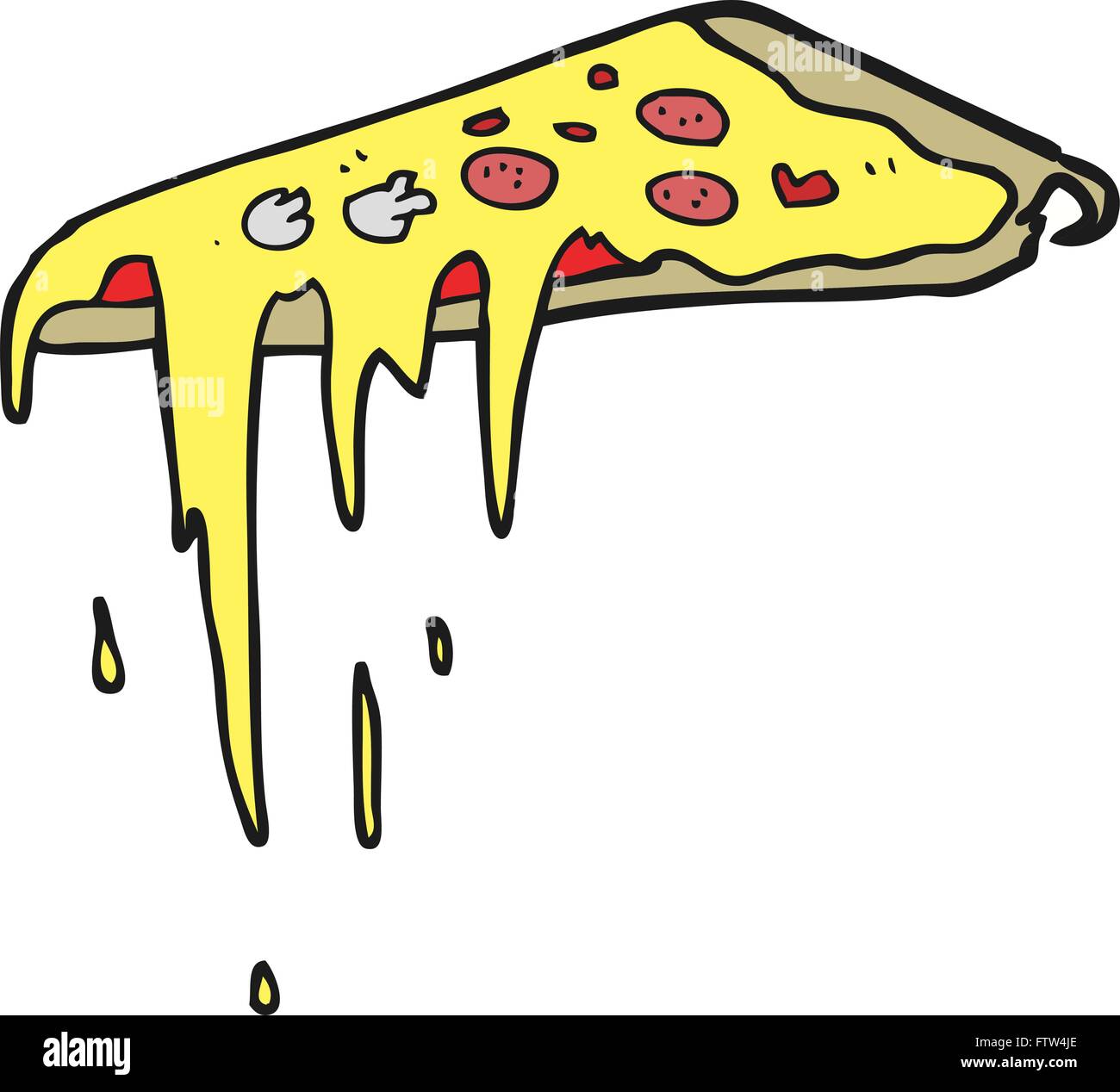 freehand drawn cartoon pizza Stock Vector Image & Art - Alamy