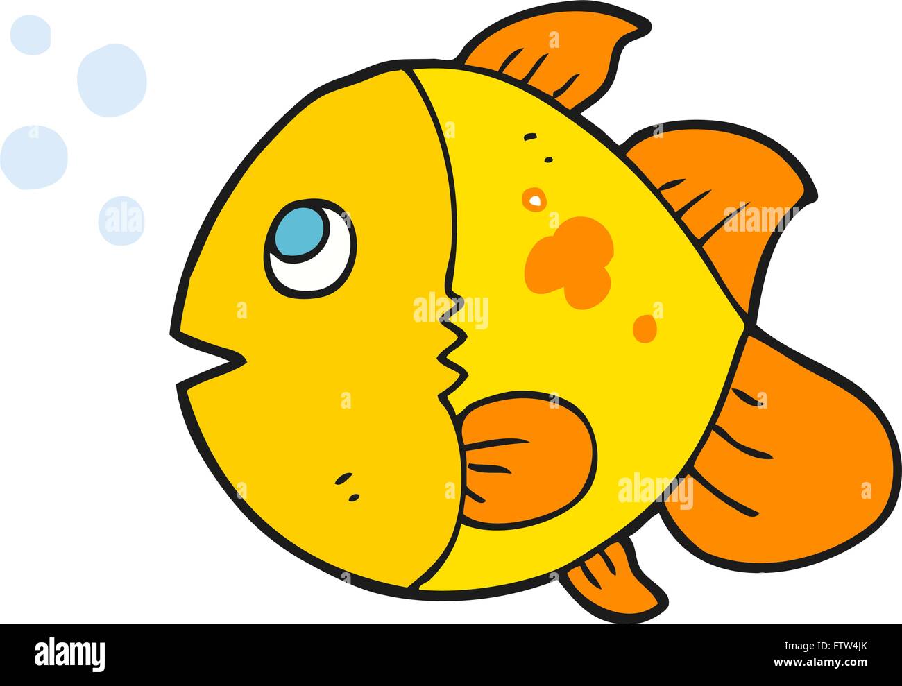 freehand drawn cartoon fish Stock Vector Image & Art - Alamy