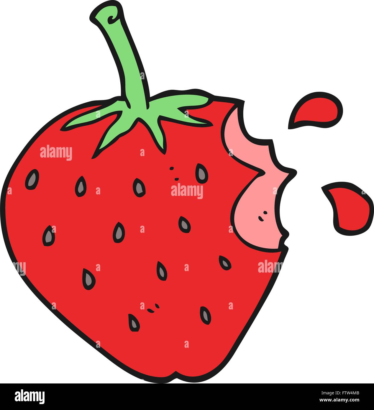 Freehand drawn cartoon strawberry hi-res stock photography and images ...