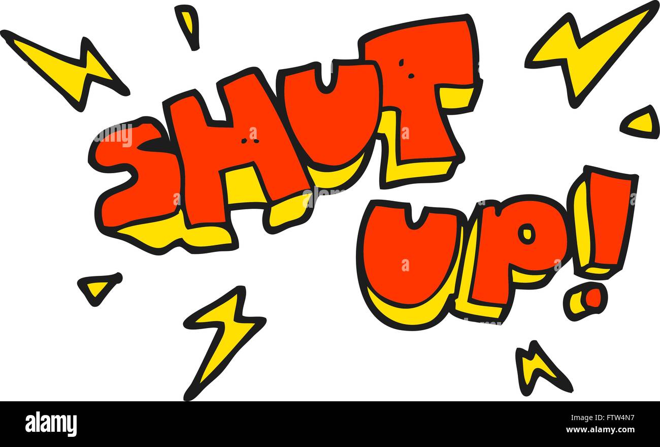 Shut up Stock Vector Images - Alamy