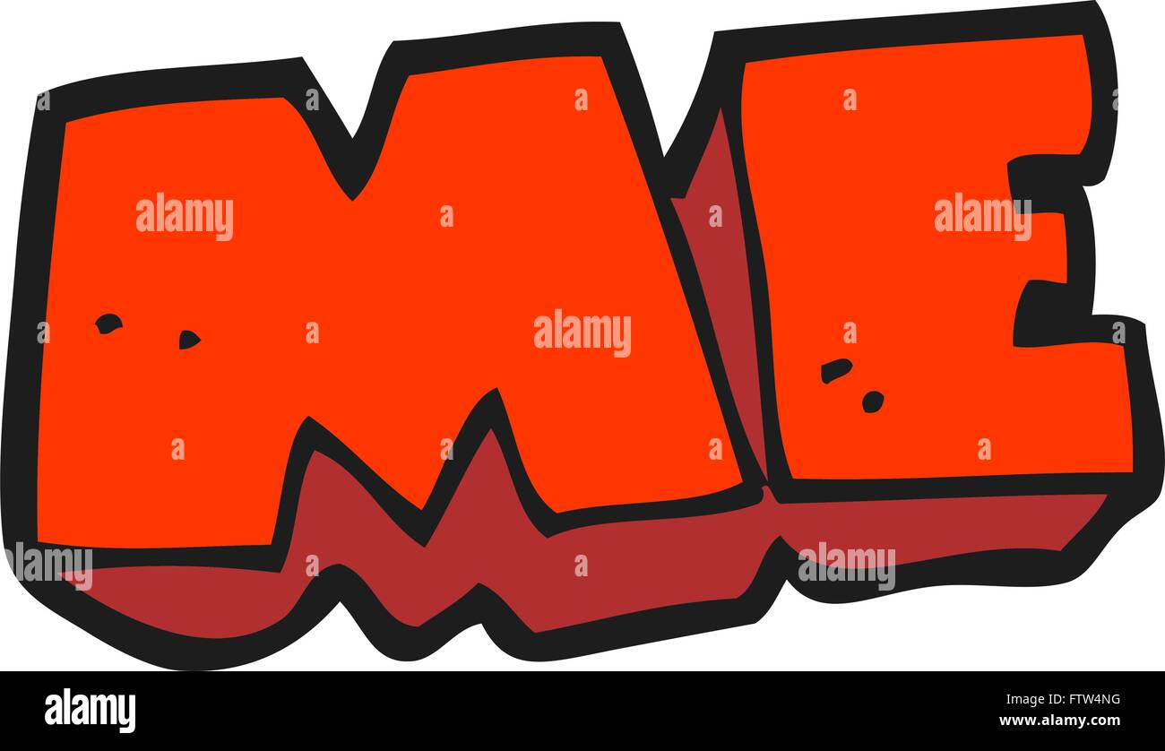 freehand drawn cartoon ME symbol Stock Vector Image & Art - Alamy