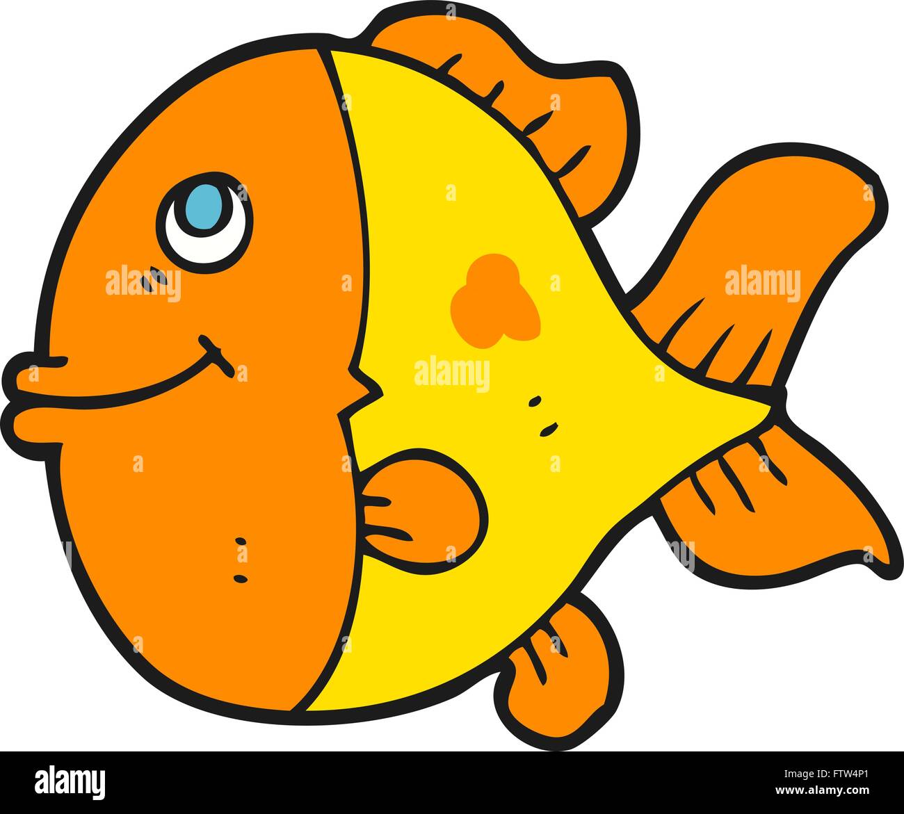freehand drawn cartoon fish Stock Vector Image & Art - Alamy