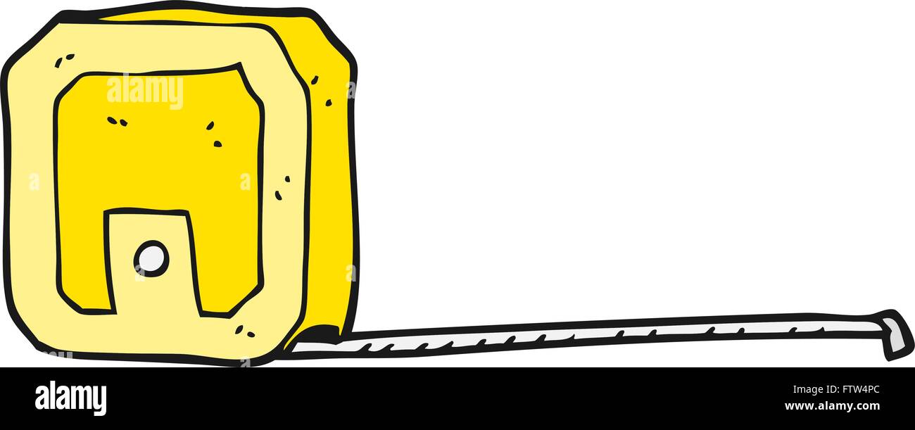 freehand drawn cartoon measuring tape Stock Vector Image & Art - Alamy