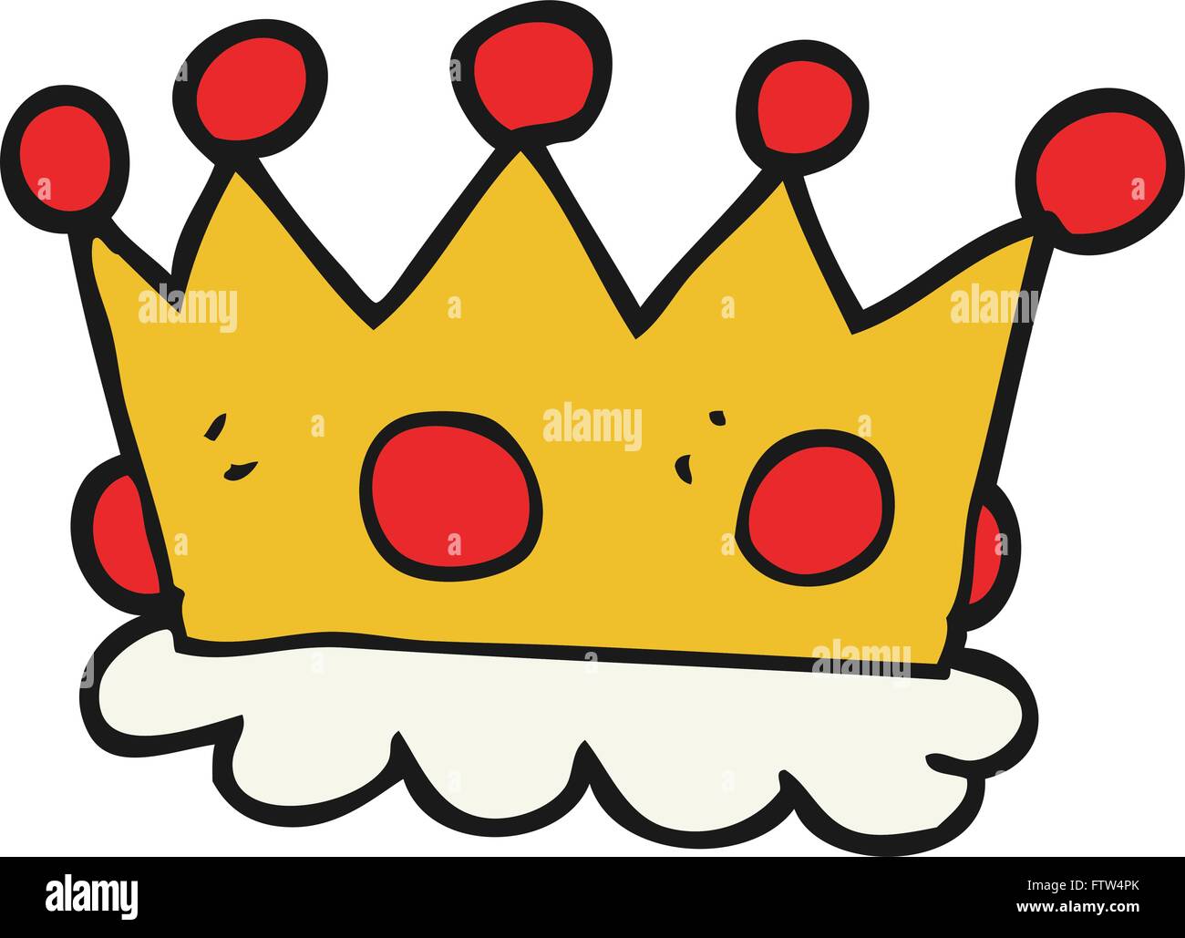 freehand drawn cartoon crown Stock Vector Image & Art - Alamy