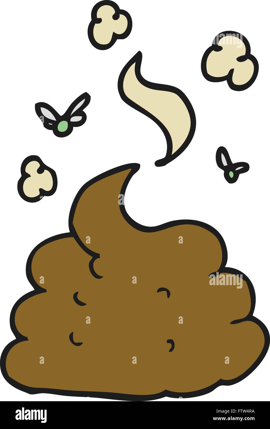 freehand drawn cartoon gross poop Stock Vector Image & Art - Alamy