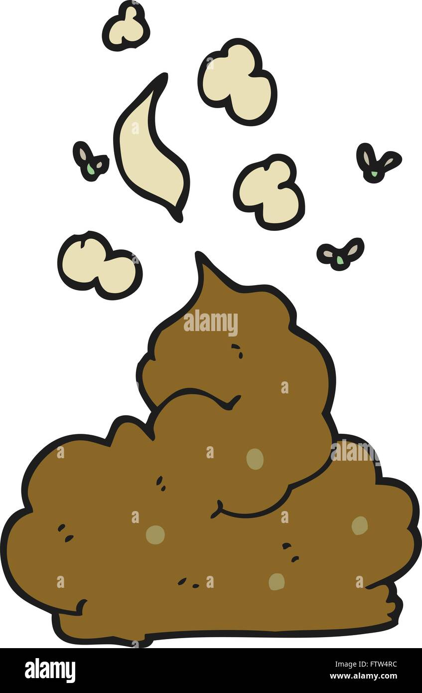 freehand drawn cartoon gross poop Stock Vector Image & Art - Alamy
