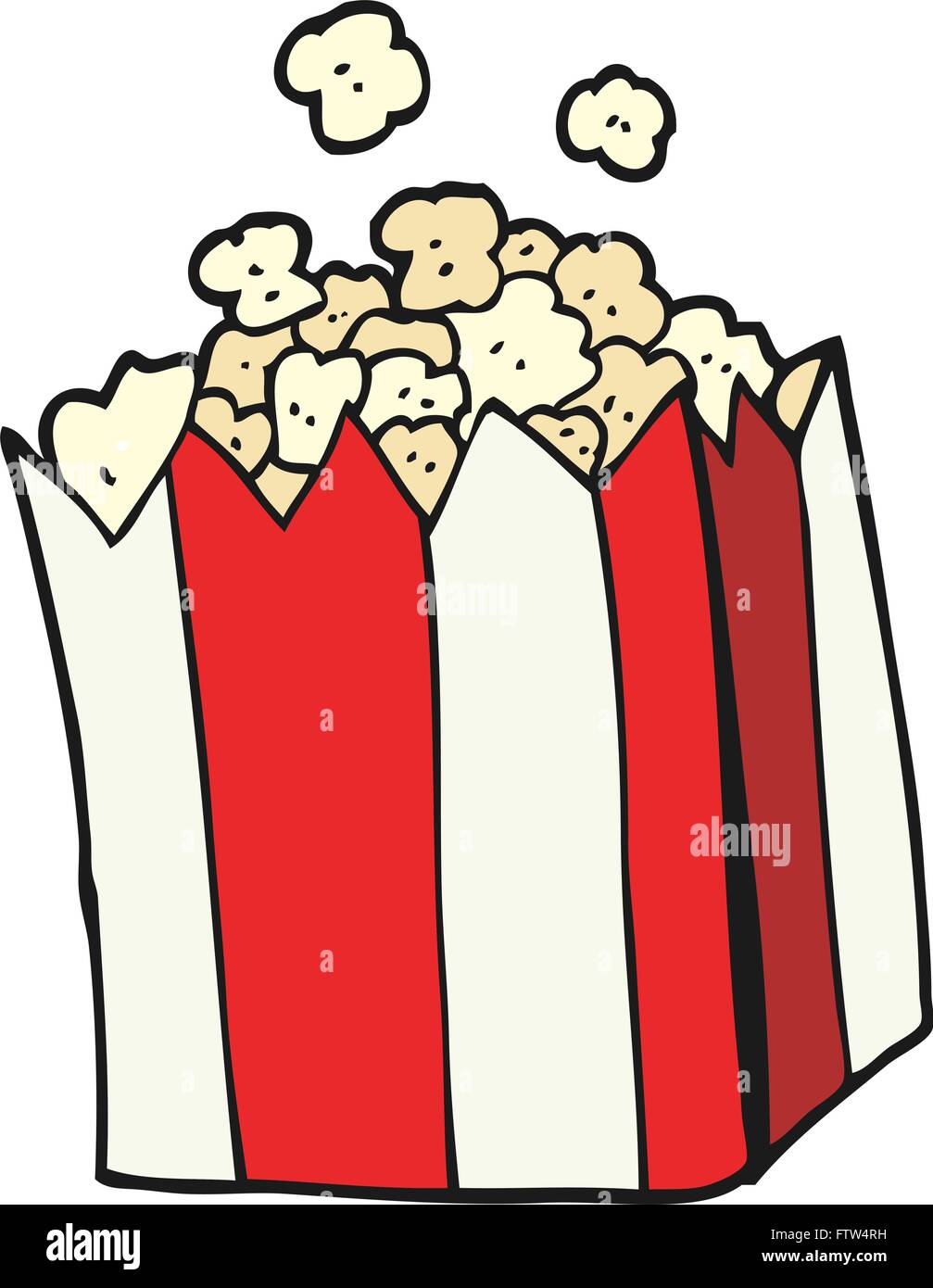 freehand drawn cartoon popcorn Stock Vector Image & Art - Alamy