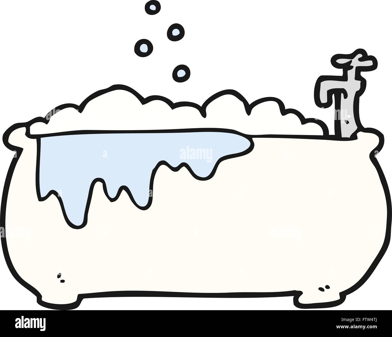 freehand drawn cartoon bath Stock Vector Image & Art - Alamy