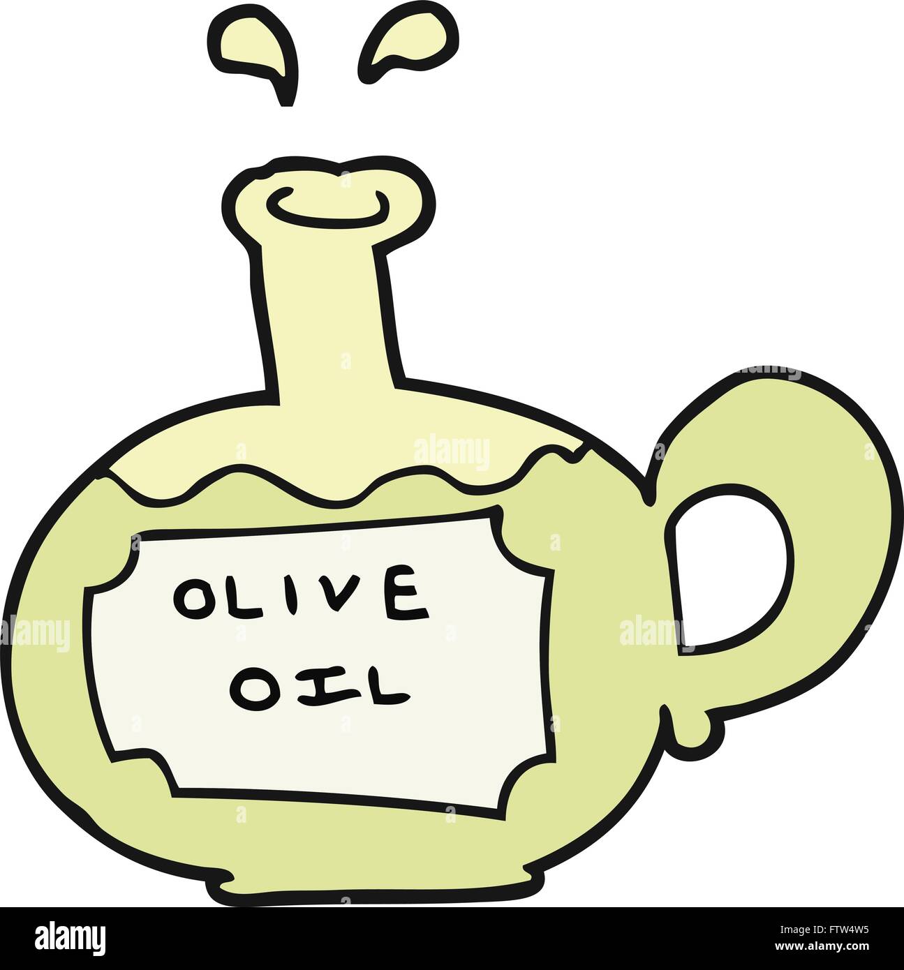 Freehand drawn cartoon olive oil hi-res stock photography and images ...