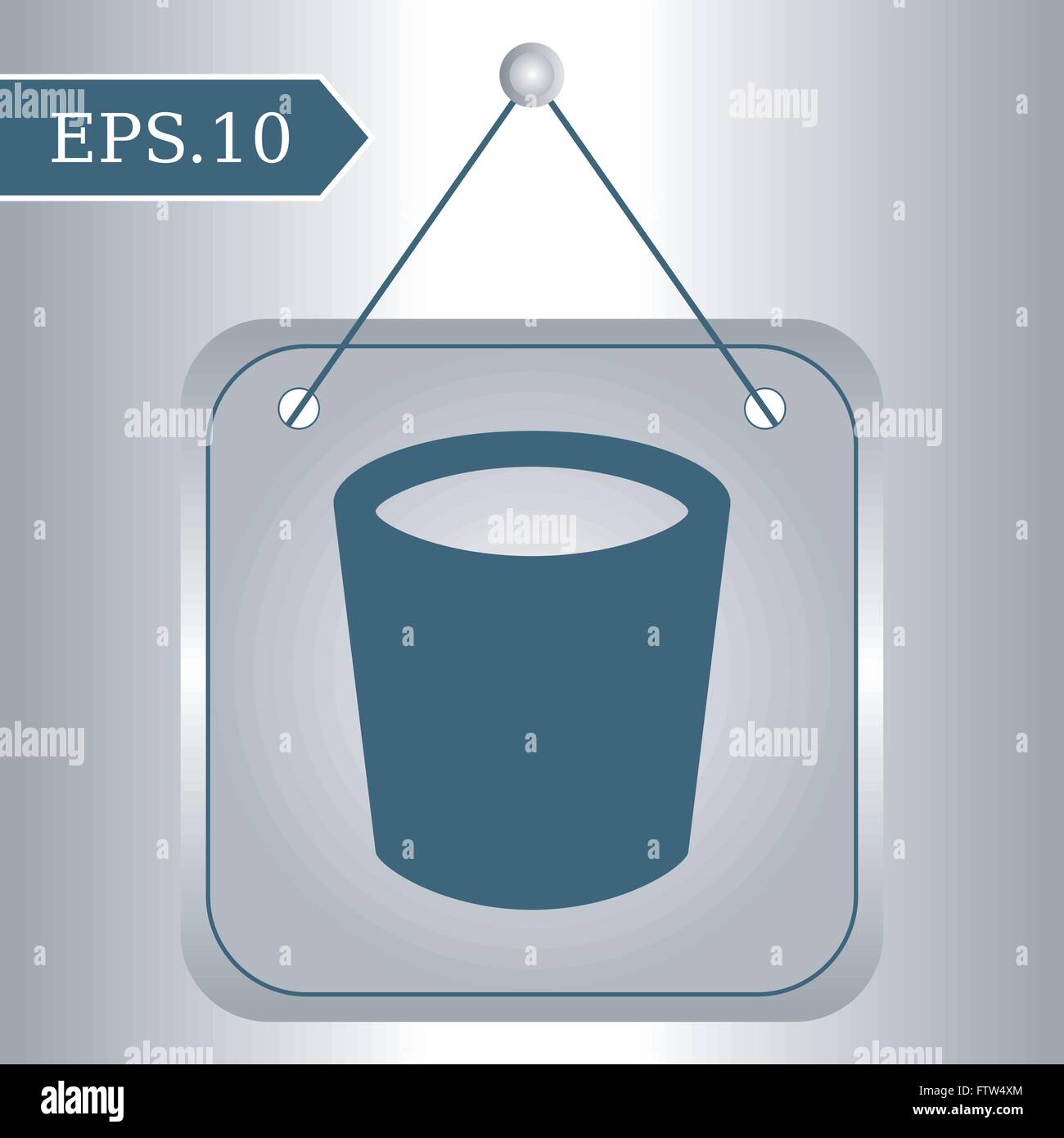 Trash can signs Stock Vector Images - Alamy