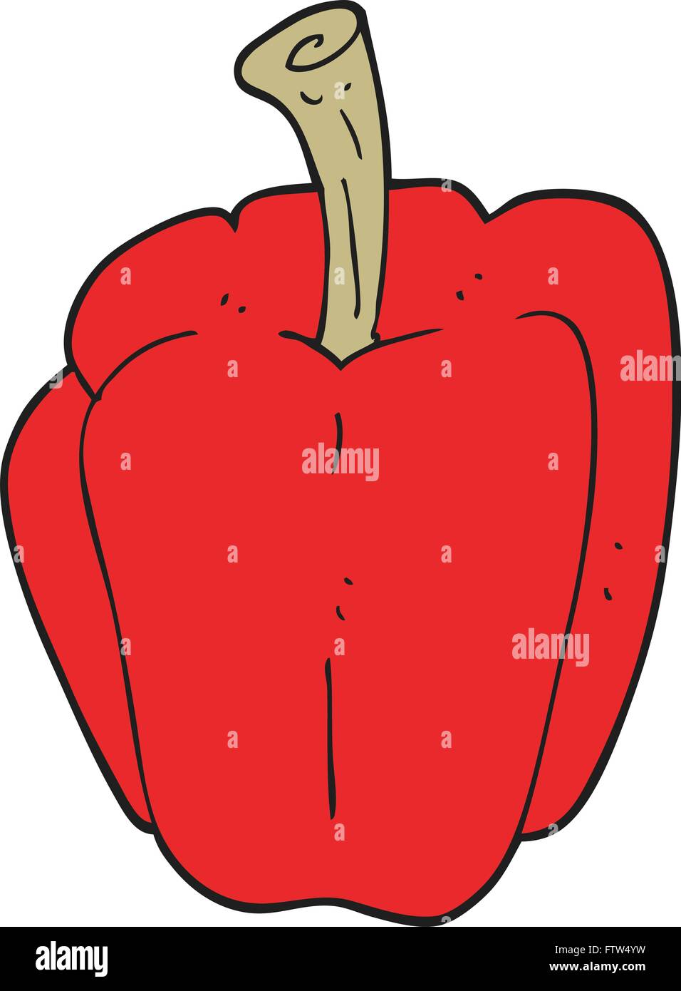 freehand drawn cartoon pepper Stock Vector Image & Art - Alamy