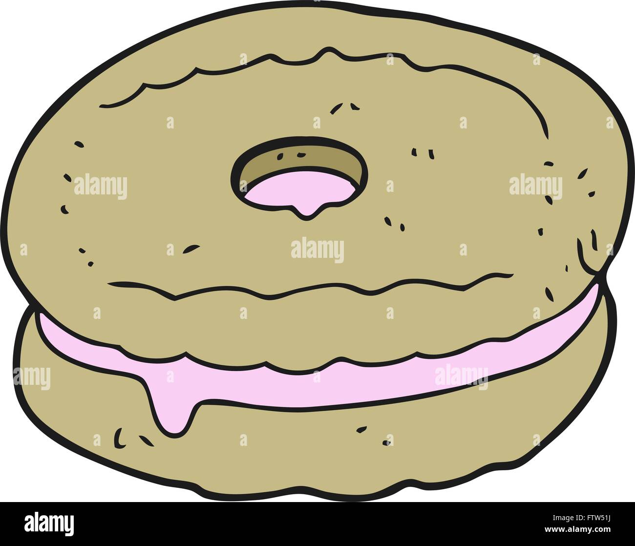 freehand drawn cartoon biscuit Stock Vector Image & Art - Alamy