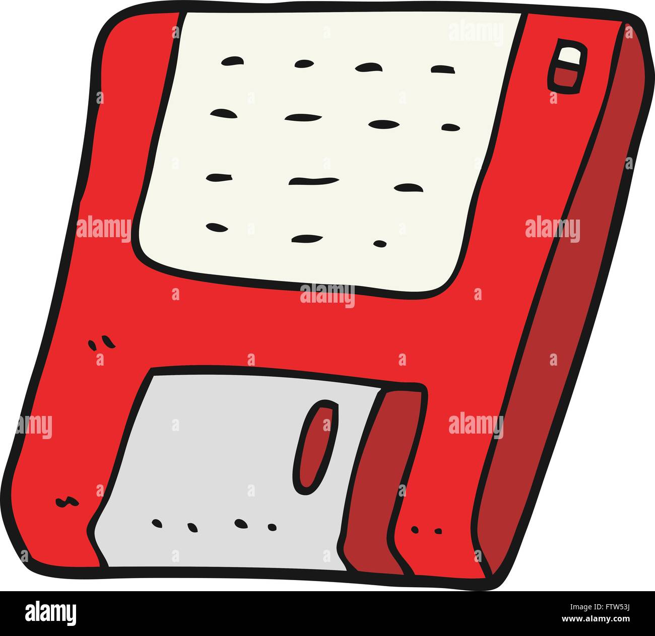 freehand drawn cartoon old computer disk Stock Vector Image & Art - Alamy