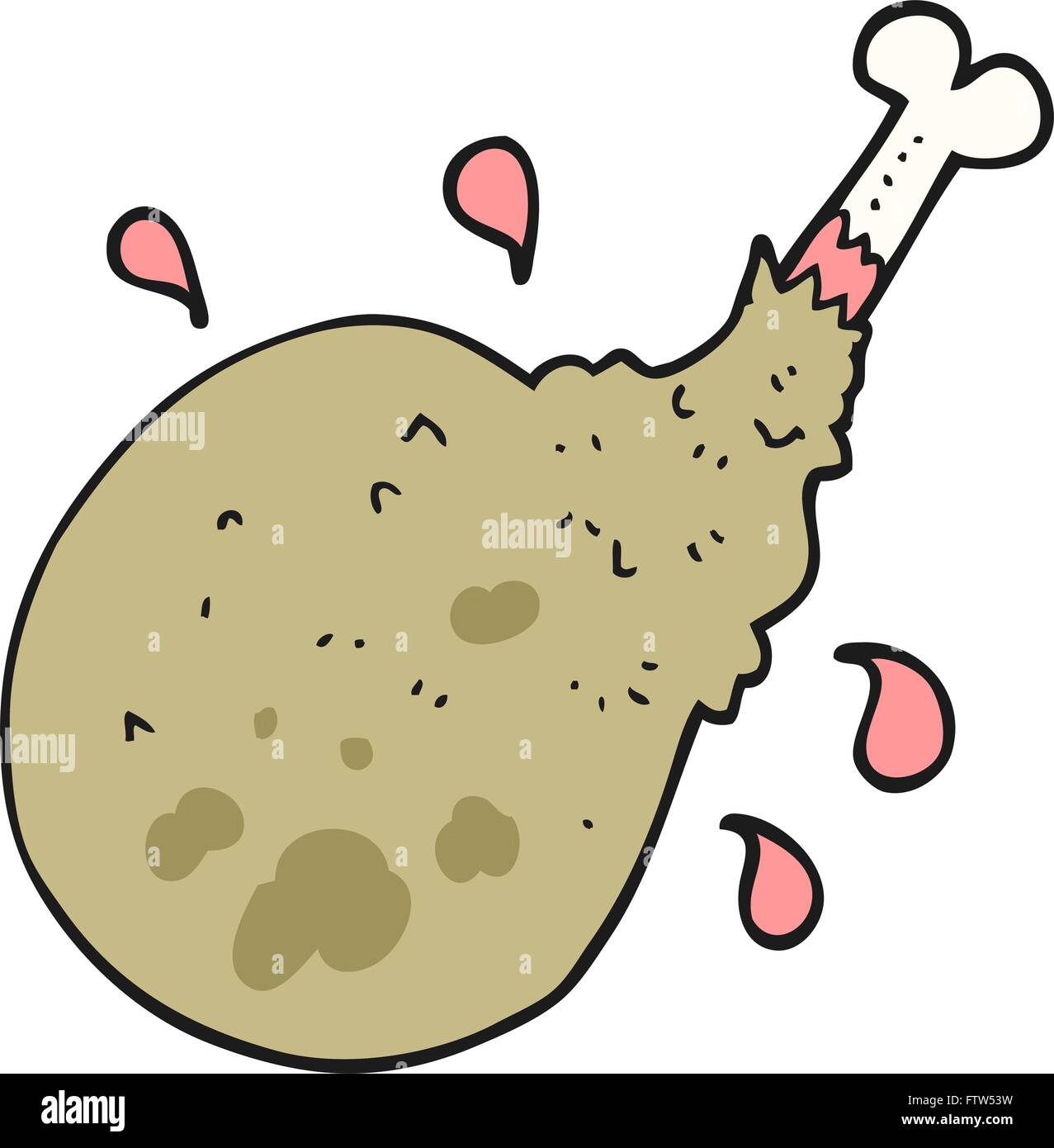 freehand drawn cartoon meat Stock Vector Image & Art - Alamy
