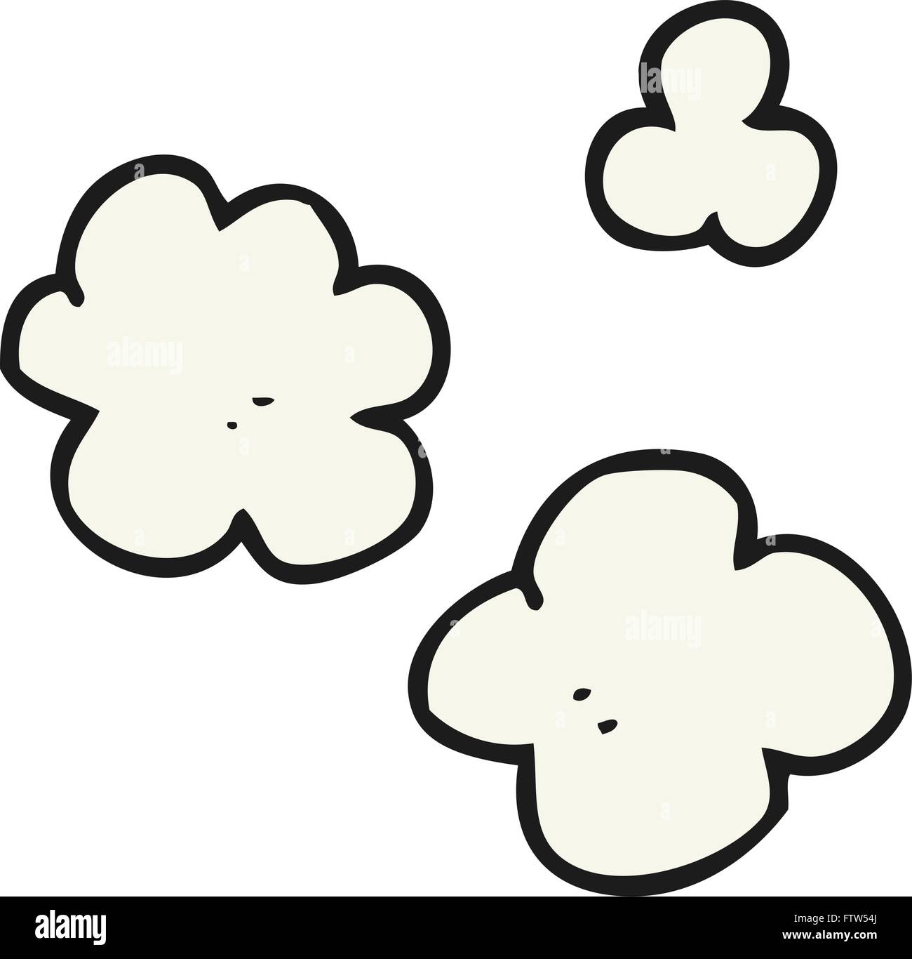 freehand drawn cartoon puff of smoke Stock Vector Image & Art - Alamy