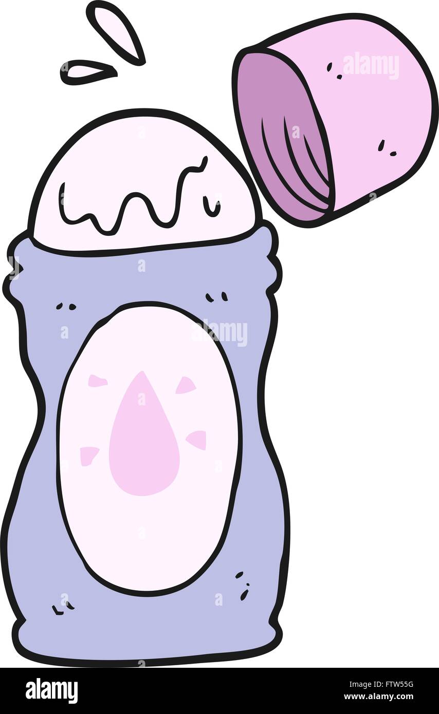 freehand drawn cartoon roll on deodorant Stock Vector Image & Art - Alamy