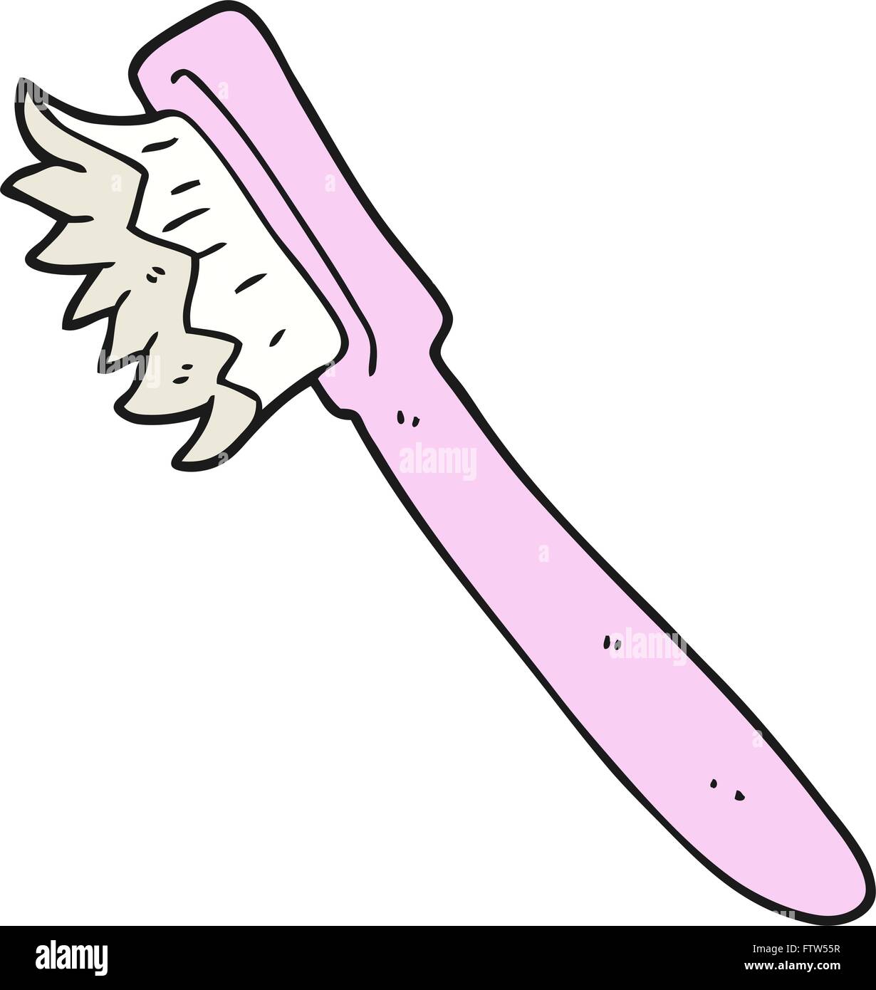 freehand drawn cartoon toothbrush Stock Vector Image & Art - Alamy