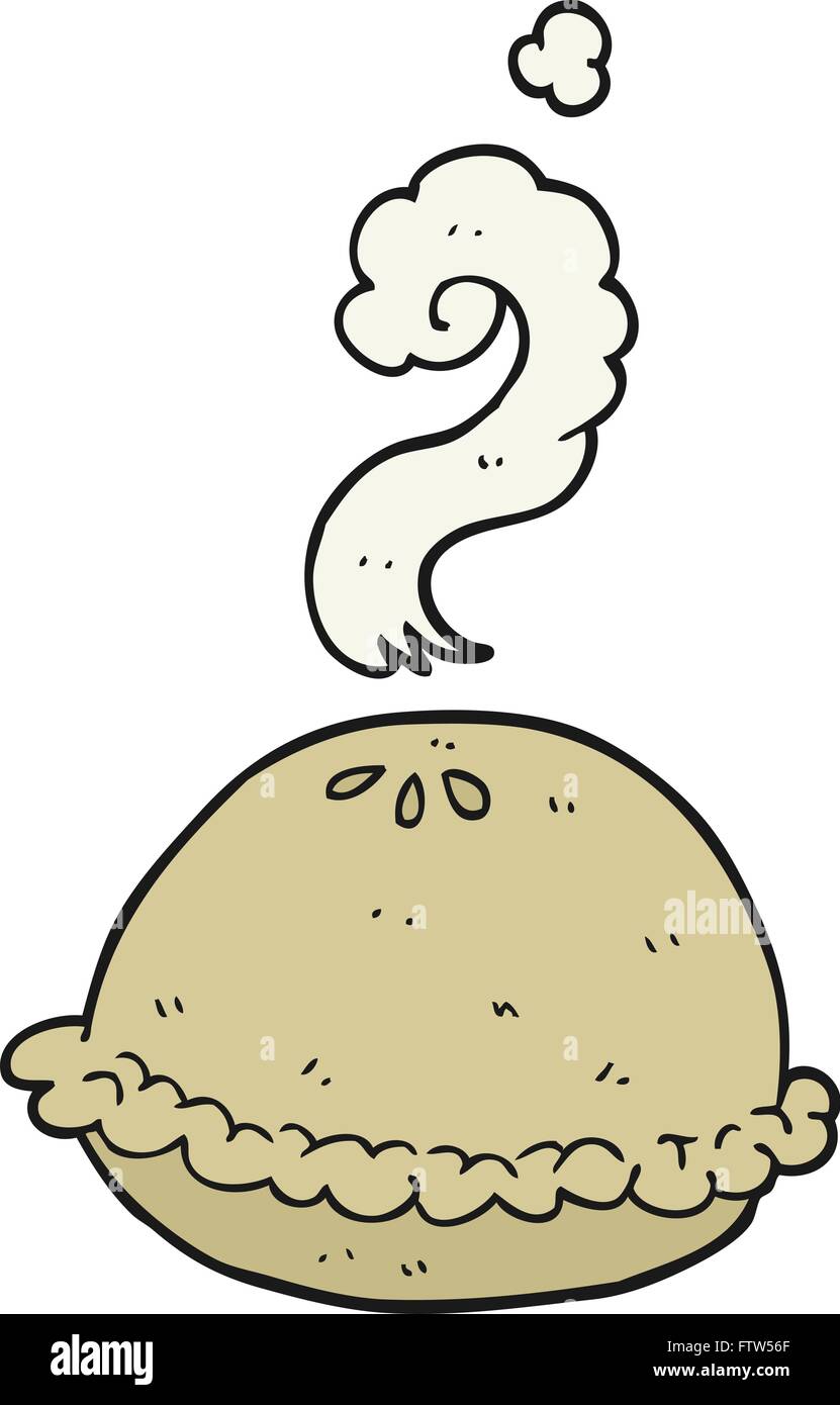 freehand drawn cartoon hot pie Stock Vector Image & Art - Alamy