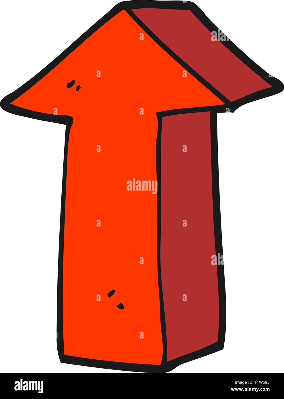 freehand drawn cartoon arrow Stock Vector Image & Art - Alamy