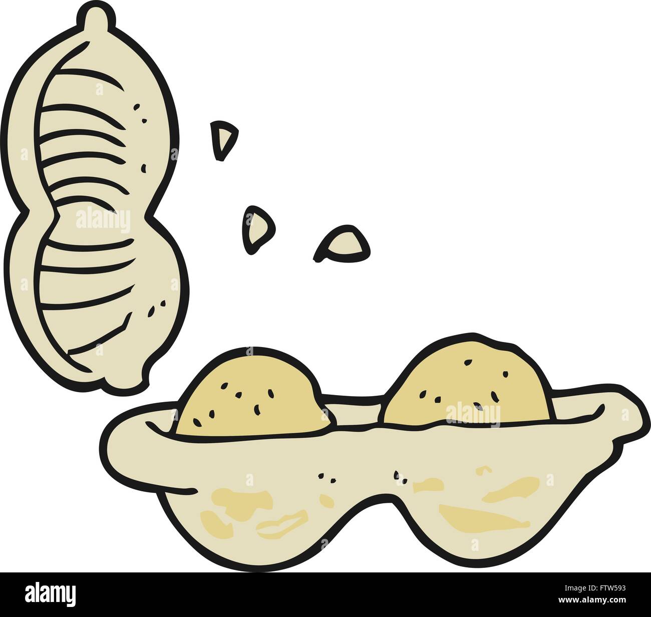 freehand drawn cartoon peanuts Stock Vector Image & Art - Alamy