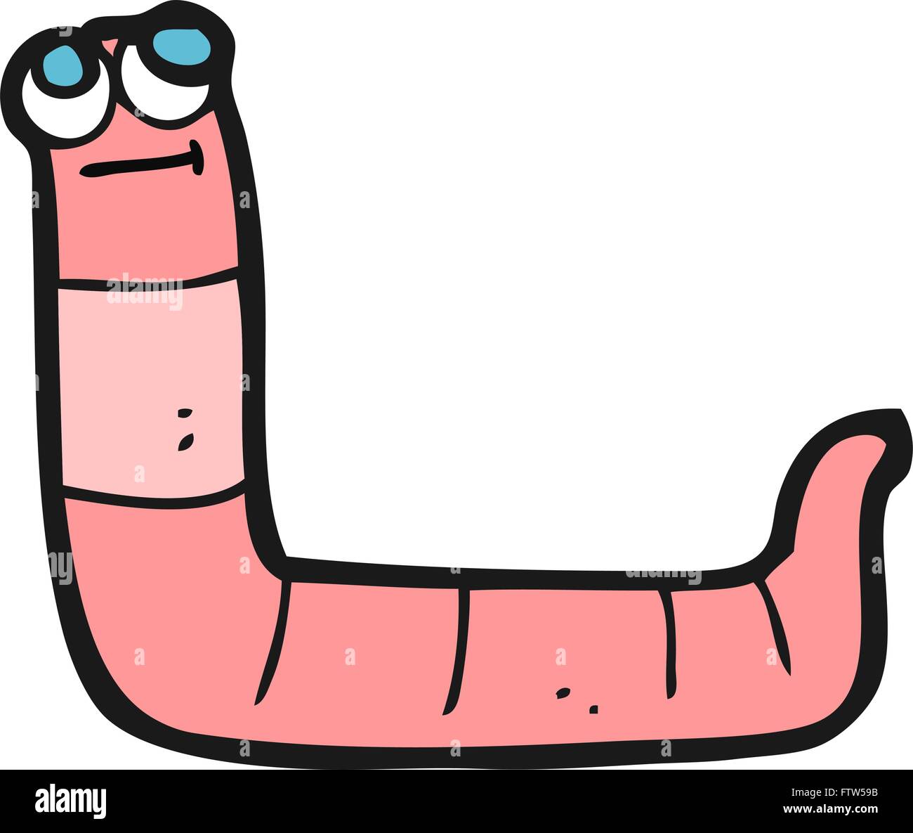 freehand drawn cartoon worm Stock Vector Image & Art - Alamy