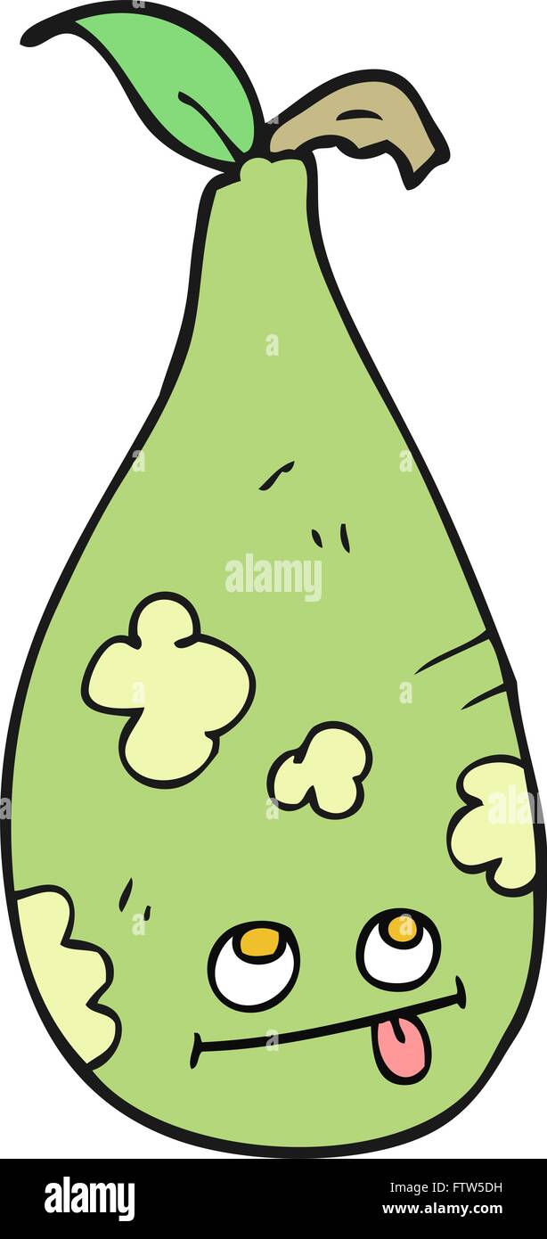 freehand drawn cartoon pear Stock Vector Image & Art - Alamy