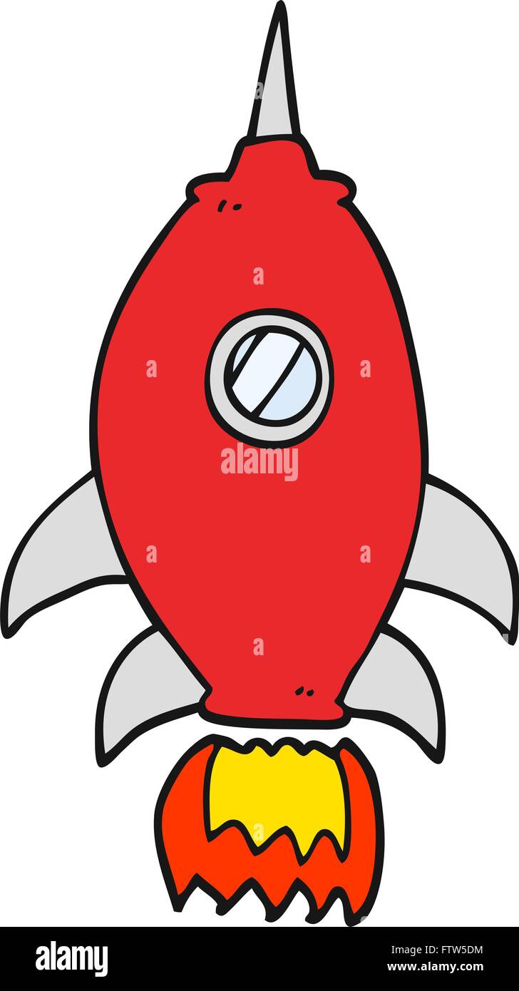 freehand drawn cartoon spaceship Stock Vector Image & Art - Alamy