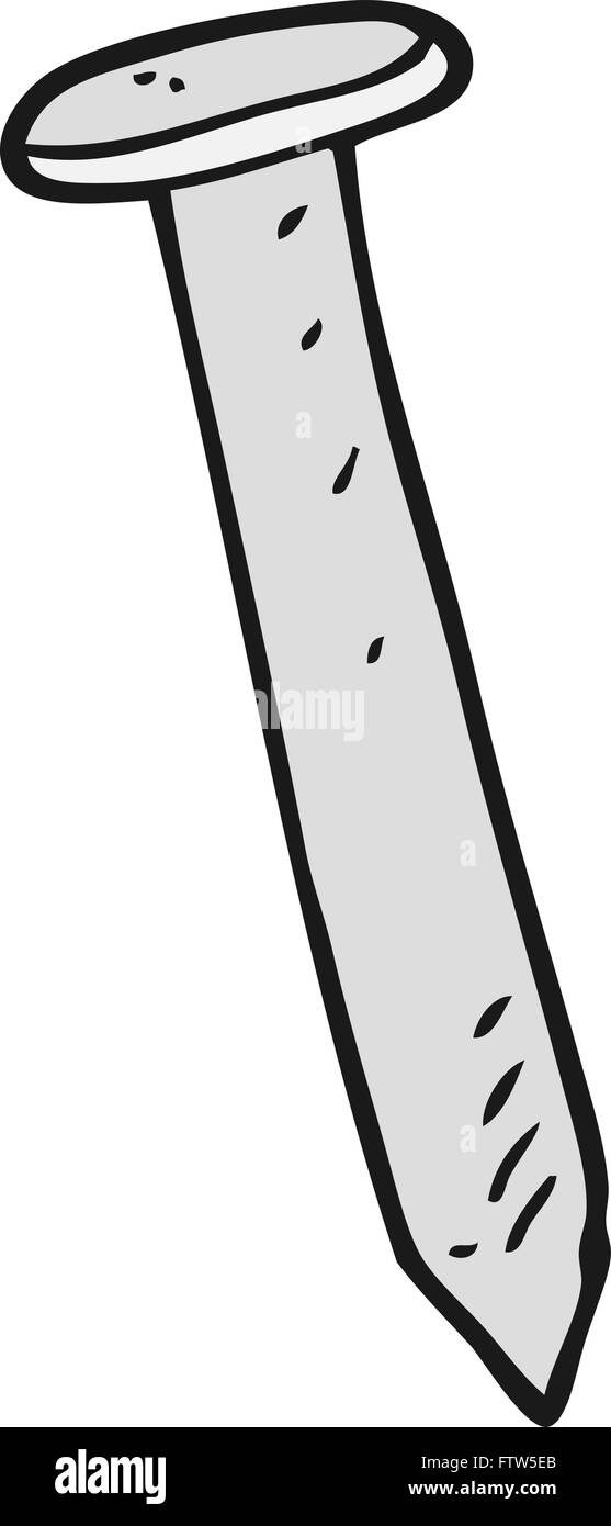 Freehand drawn cartoon nail hi-res stock photography and images - Alamy