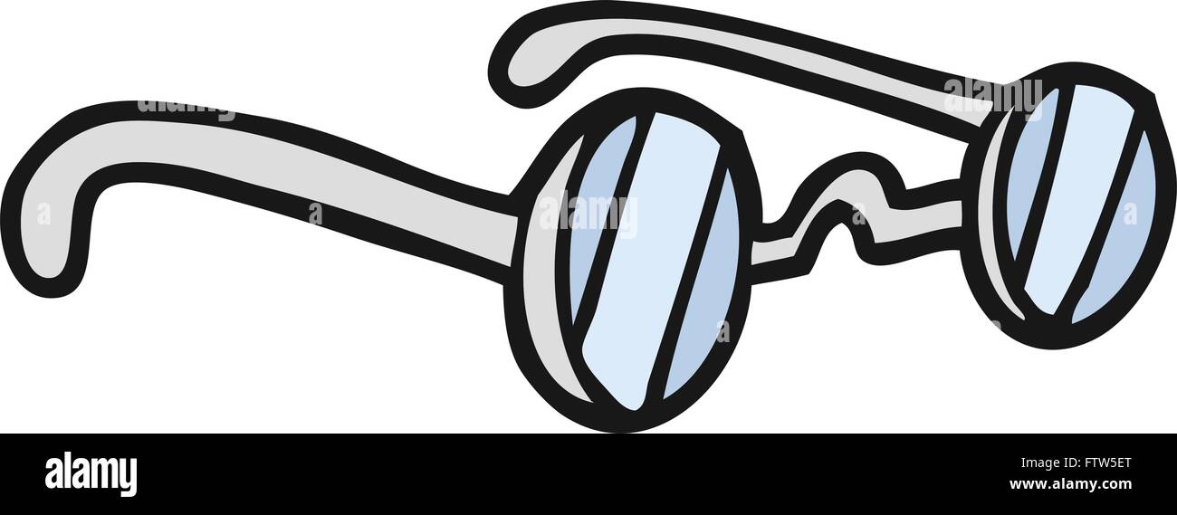 freehand drawn cartoon spectacles Stock Vector Image & Art - Alamy