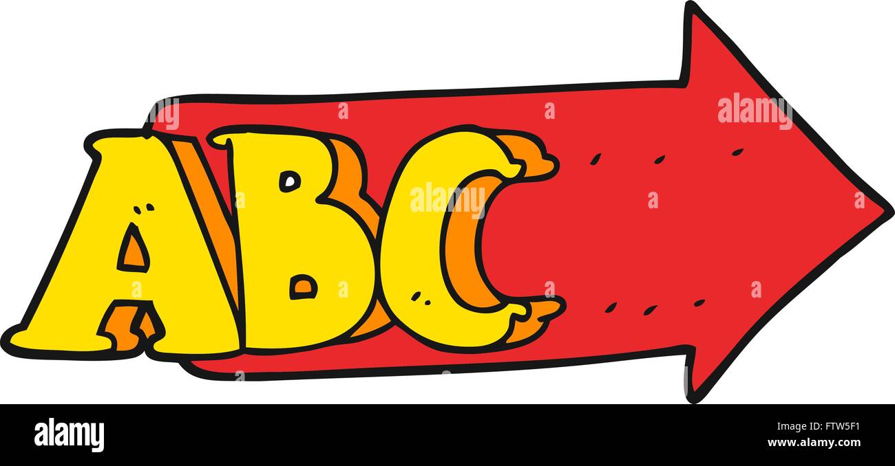 freehand drawn cartoon ABC symbol Stock Vector Image & Art - Alamy
