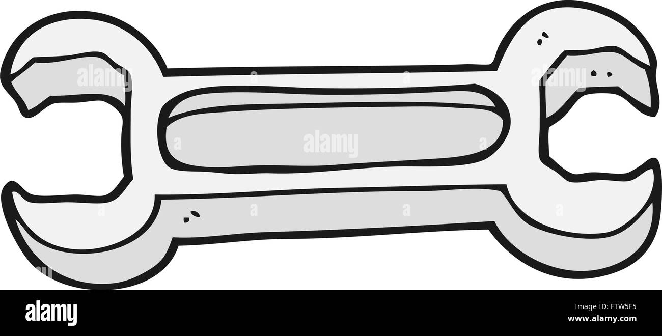 freehand drawn cartoon spanner Stock Vector Image & Art - Alamy