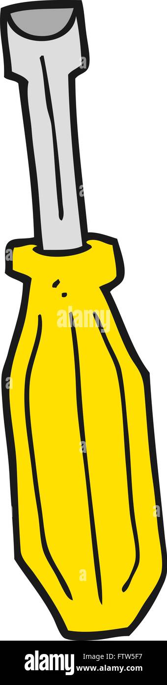 freehand drawn cartoon screwdriver Stock Vector Image & Art - Alamy