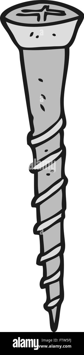 freehand drawn cartoon screw Stock Vector Image & Art - Alamy