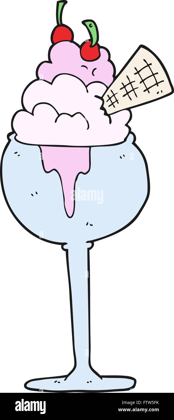 freehand drawn cartoon ice cream Stock Vector Image & Art - Alamy