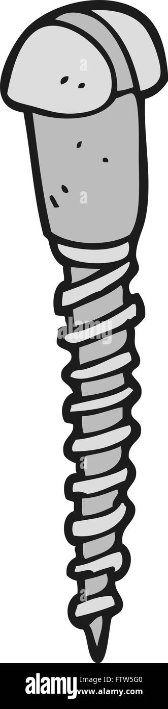 freehand drawn cartoon screw Stock Vector Image & Art - Alamy