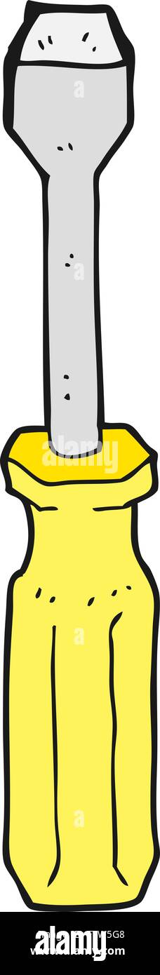freehand drawn cartoon screwdriver Stock Vector Image & Art - Alamy