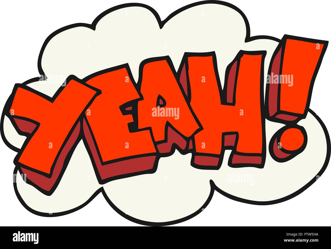Cartoon yeah shout hi-res stock photography and images - Alamy