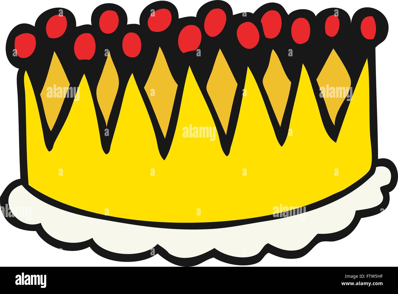 freehand drawn cartoon crown Stock Vector Image & Art - Alamy