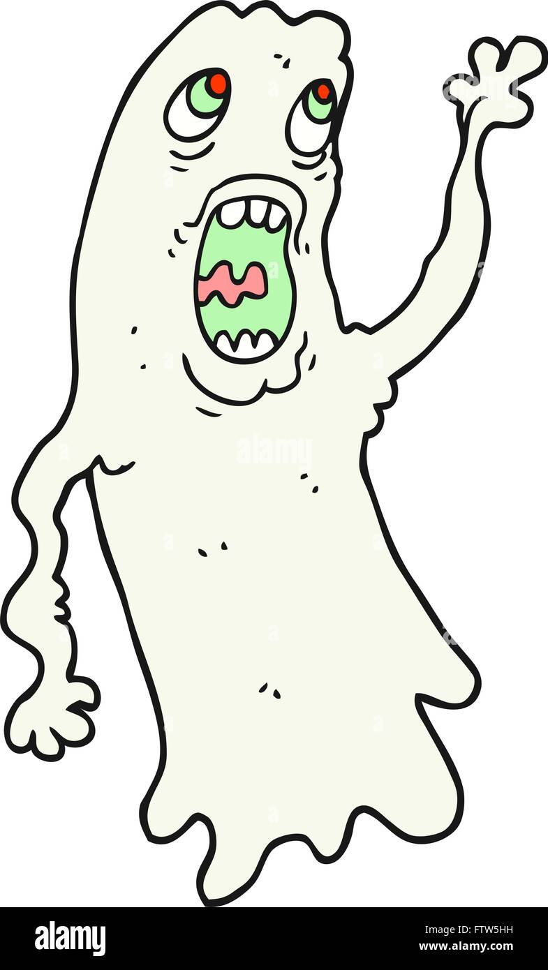 freehand drawn cartoon ghost Stock Vector Image & Art - Alamy