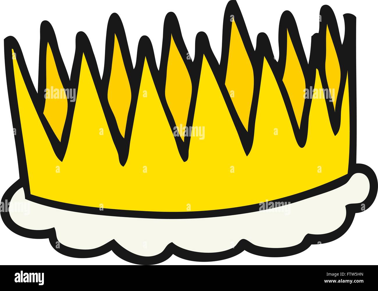 freehand drawn cartoon crown Stock Vector Image & Art - Alamy