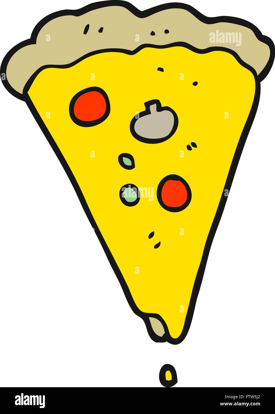 freehand drawn cartoon pizza Stock Vector Image & Art - Alamy