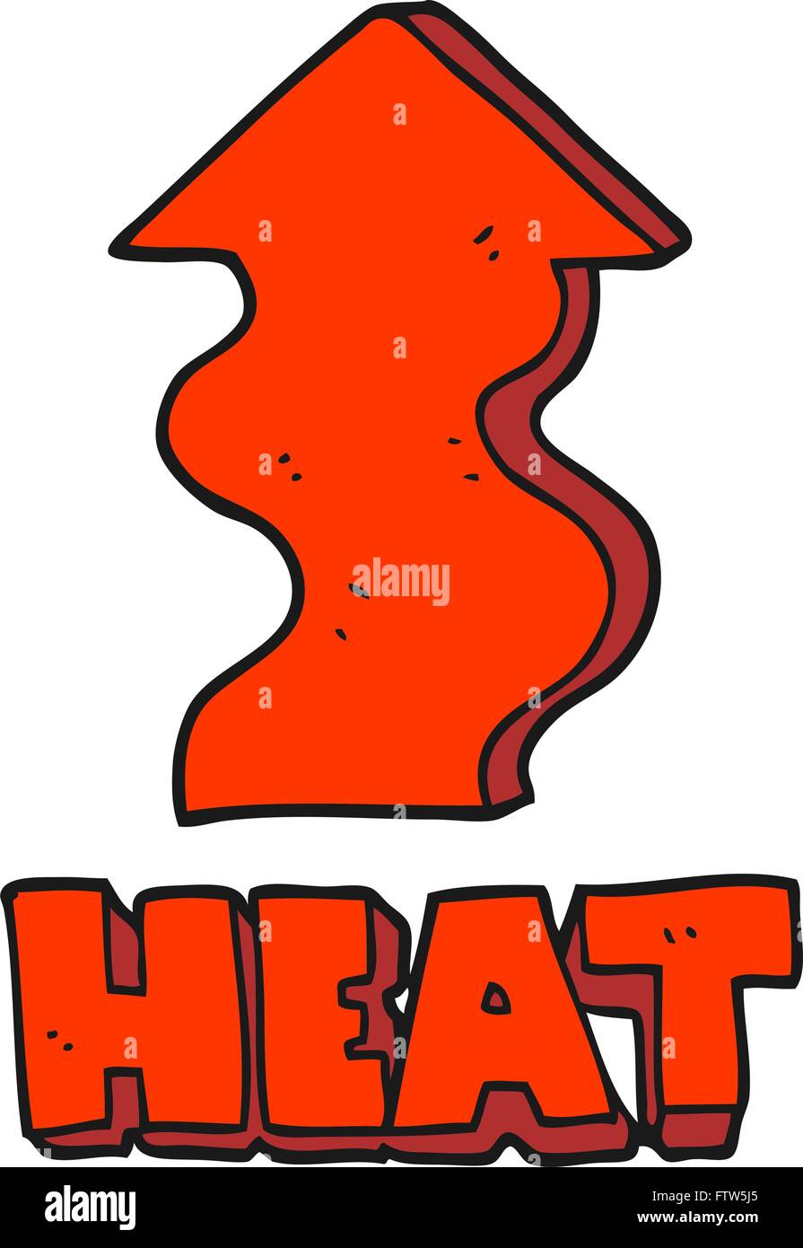 freehand drawn cartoon heat rising Stock Vector Image & Art - Alamy