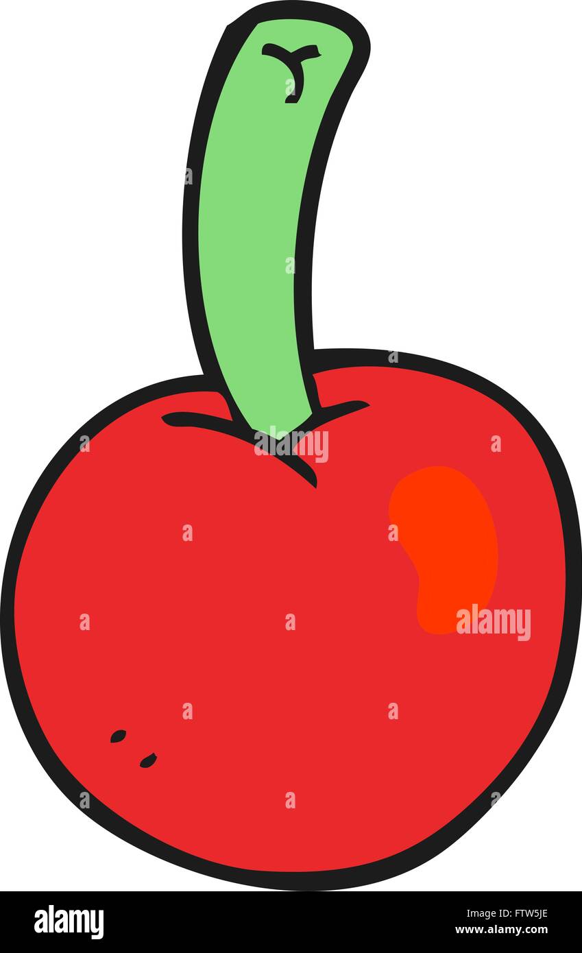 freehand drawn cartoon cherry Stock Vector Image & Art - Alamy